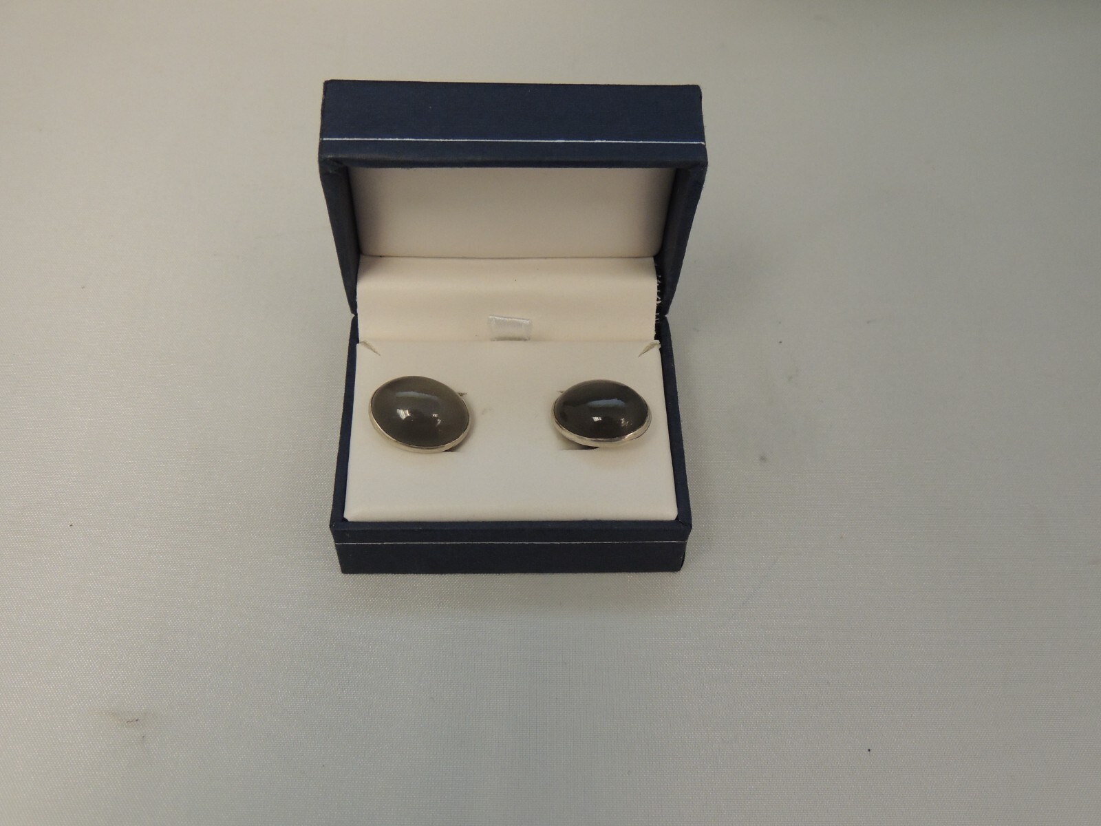Vintage Sterling Silver Mens Moon Stone Cufflinks(20124-Silver-T) | eBay