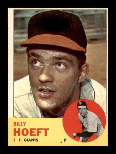 1963 Topps #346 Billy Hoeft VGEX Giants 564030 | eBay