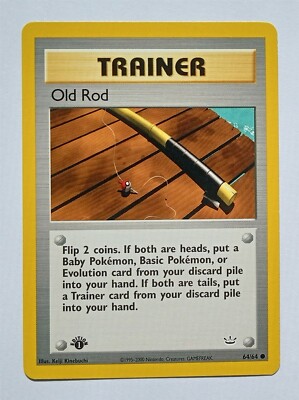 Pokemon - Old Rod - Neo Revelation 64/64 1st Edition - Common - NM | eBay