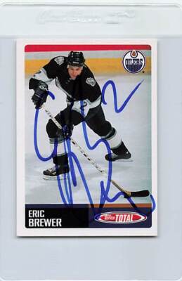 2002/03 Topps Total #175 Eric Brewer Oilers Signed Auto *H1444 | eBay