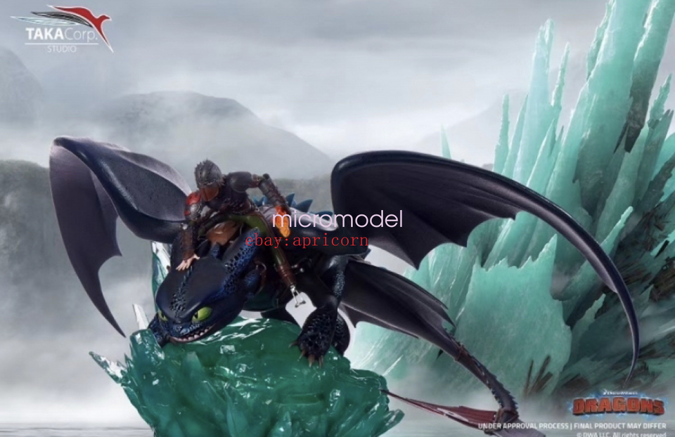 How to Train Your Dragon Toothless Statue Resin Painted Model Takacorp ...