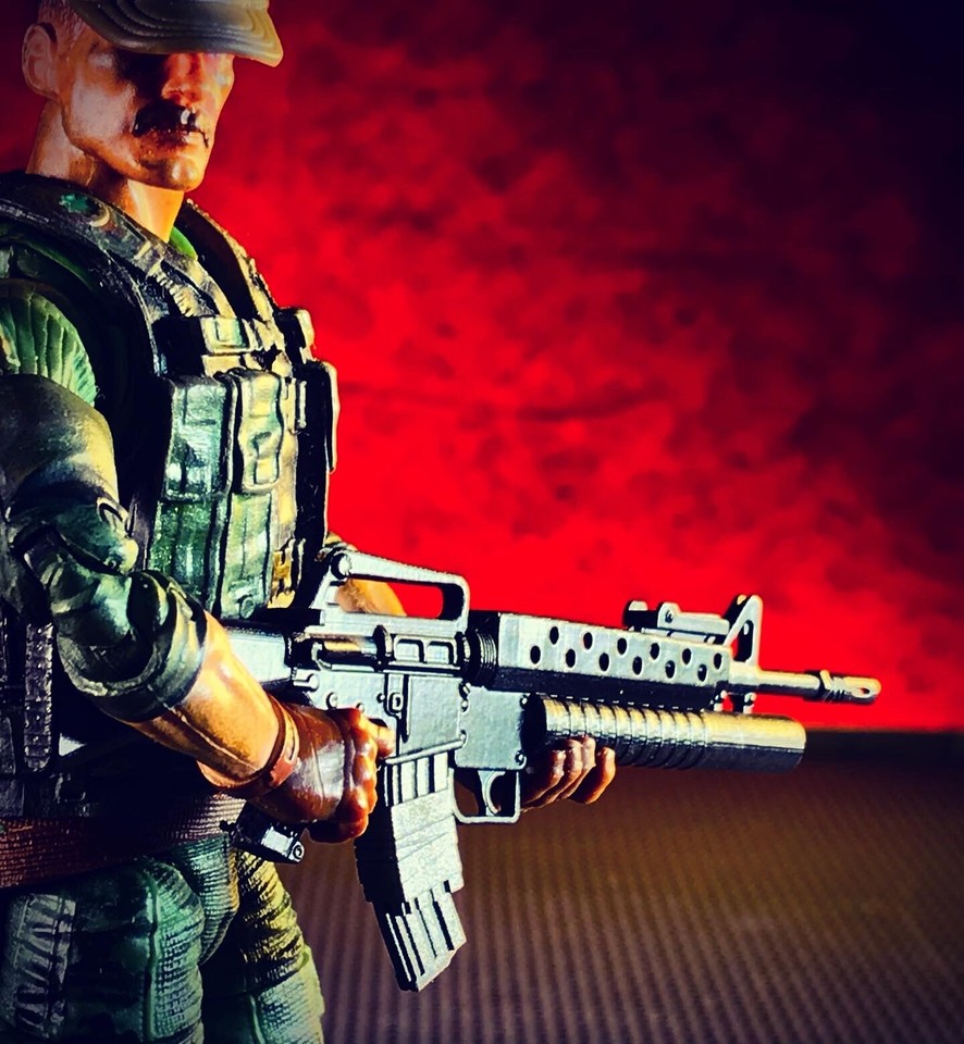 1:12 M16 M203 For G.I. Joe Classified Action Figures Mezco GA166 ...