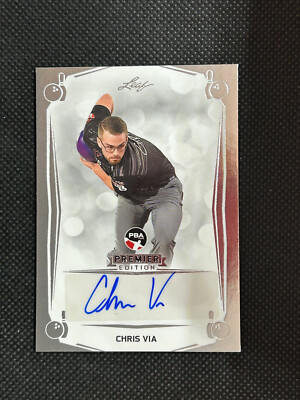 CHRIS VIA 2023 Leaf PBA Pro Bowlers Premier Edition AUTO Card | eBay