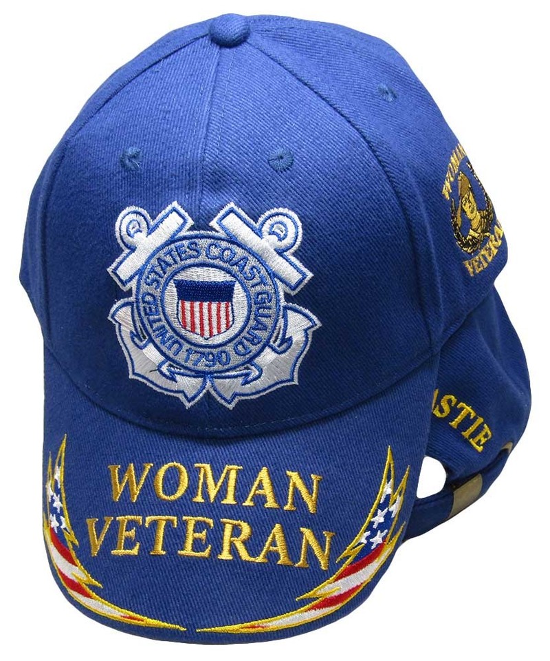 WOMAN COAST GUARD USCG COASTIE VETERAN EMBROIDERED BASEBALL CAP HAT | eBay