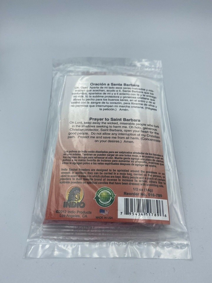 Indio Products Saint Barbara Sachet Powder | eBay