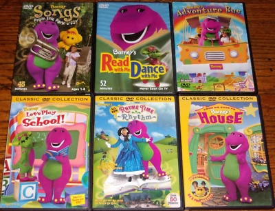 BARNEY Animation Movie DVD Lot Of 6 DVD ~ | Grelly USA