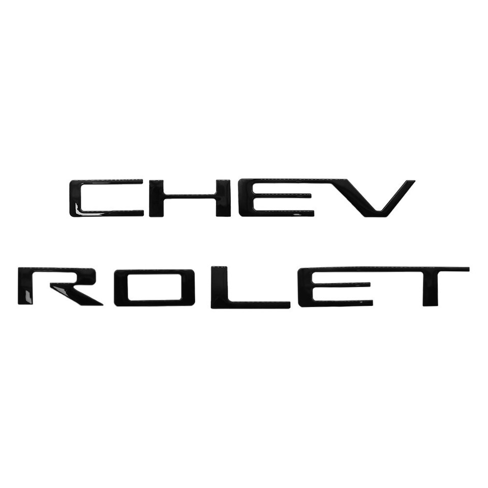 2019-2025 Chevrolet Silverado 1500 2500/3500HD 3D Raised Gloss Black ...