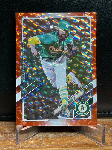 2021 Topps Update SERGIO ROMO Athletics #US283 ORANGE FOIL ICE 042/299 ...