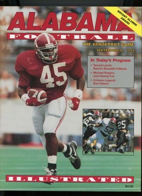 Alabama Crimson Tide vs Houston Football Program Sept 1, 1999 Shaun ...