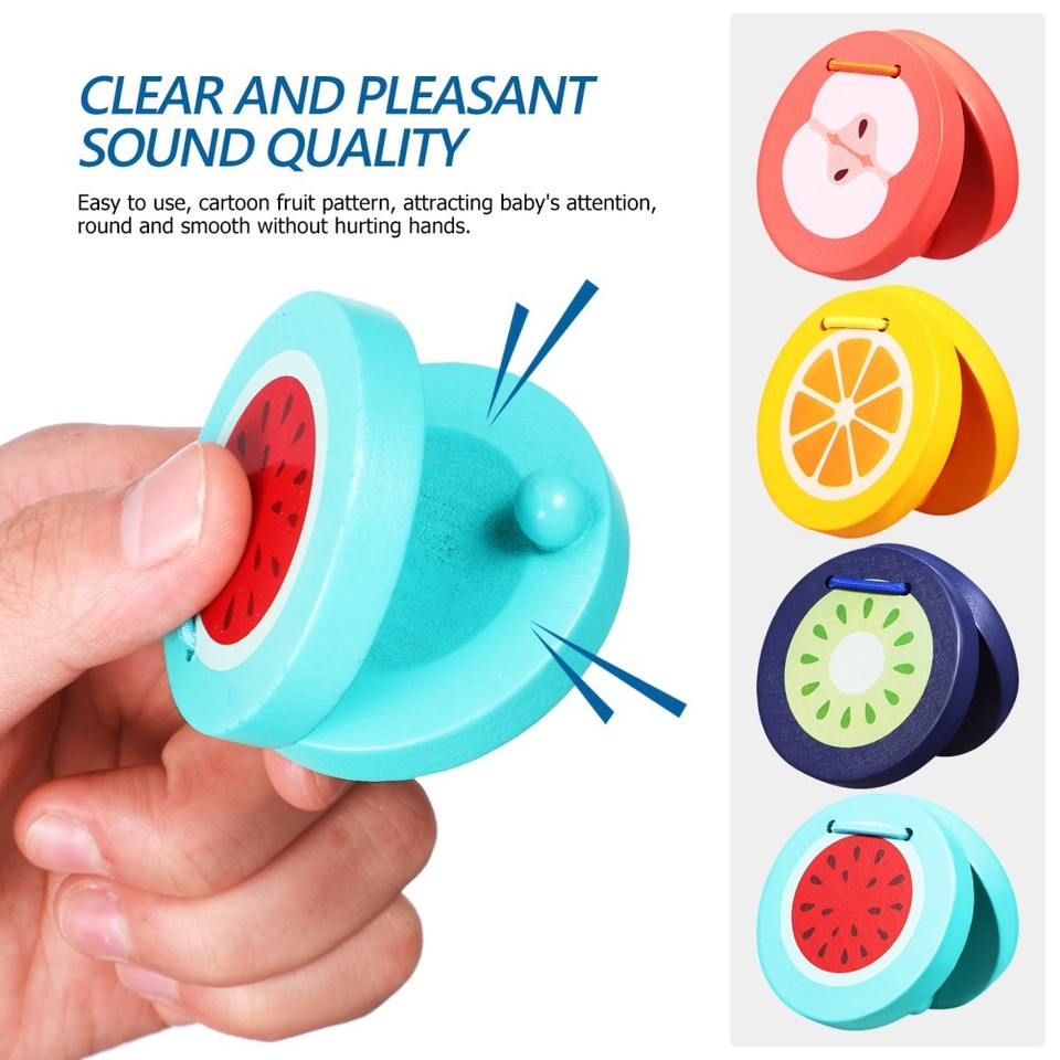 4 Pcs Hand Percussion Instruments Toy Drums for Kids Ages 3-5 Finger ...
