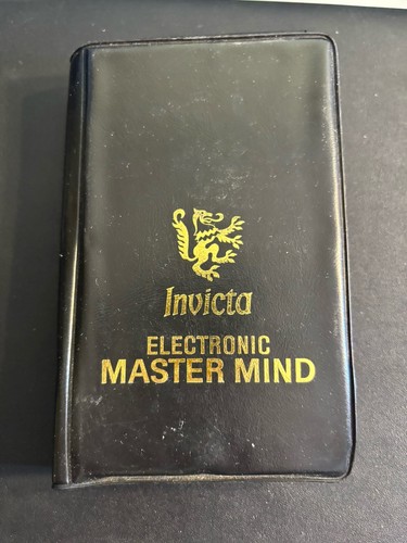 Vintage INVICTA Electronic Master Mind Handheld Game & Case, Tested ...