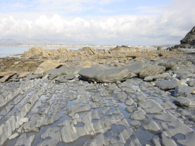 Photo 6x4 The foreshore beneath the memorial, Borth Upper Borth The ...