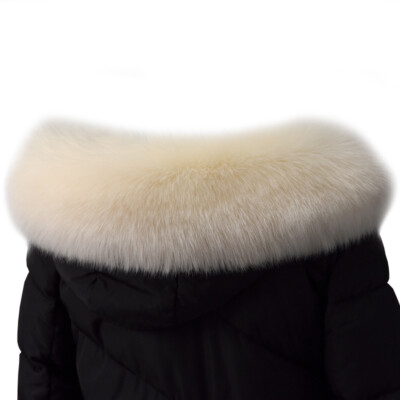 Detachable Faux Fur Hood Trim Replacement Fluffy Collar for Winter Coat ...