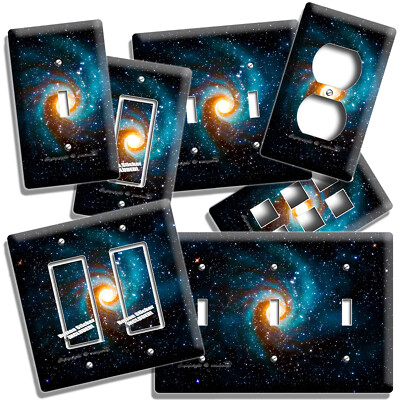 SPIRAL GALAXY UNIVERSE STARS SPACE SCIENCE LIGHT SWITCH OUTLET WALL ...