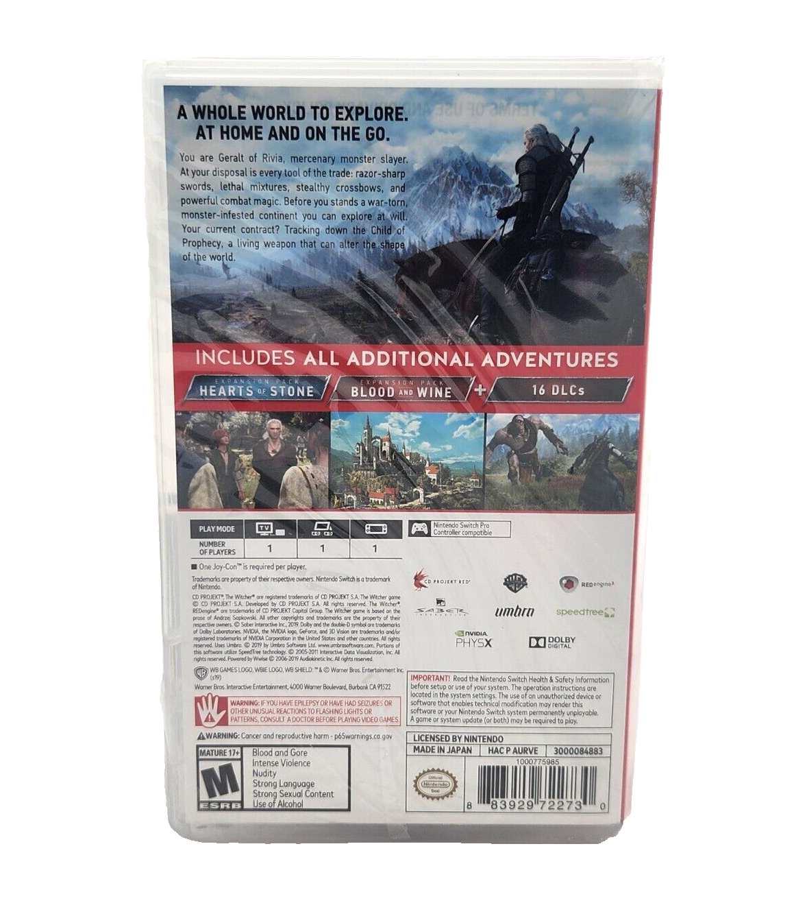 The Witcher 3: Complete Edition - Nintendo Switch - New Sealed US ...