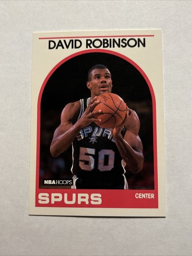 1989 NBA Hoops Basketball DAVID ROBINSON Rookie (Spurs) Basketball Card ...