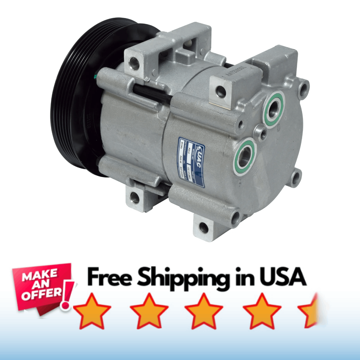 Compressor A/C Fit Ford F-100 Ranger 96-00, Ford Ranger 90-01, Mazda ...