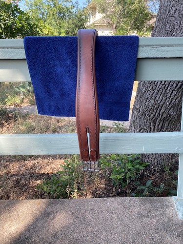 52" Leather Contour English Girth Light Brown | eBay