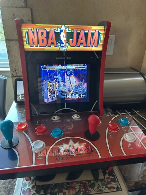 Arcade1UP NBA Jam (2-Player) Countercade Modded with Batocera, with Lit ...