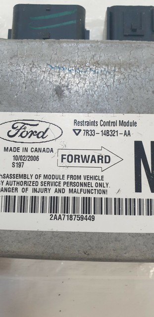 2007 Ford Mustang Restraints Control Module 7r33 14b321 AA for sale ...
