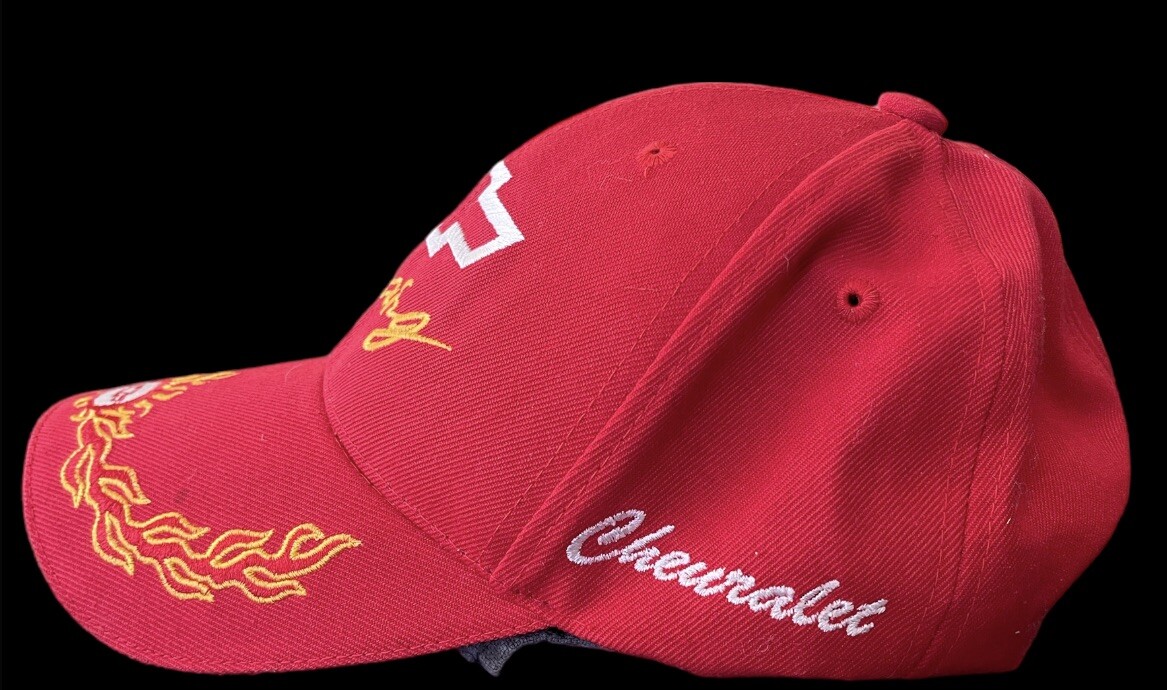 Chevrolet Chevy Racing Hat Cap Red yellow flames NASC… - Gem