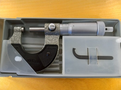 Vintage Czech Somet 0-25mm 0.01mm Micrometer w Wrench in Original ...