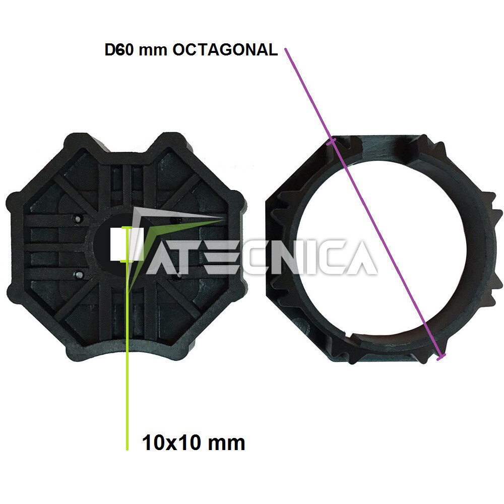 Adapter for Engine Shutter 60 MM Octagonal Base 10x10 MM | eBay