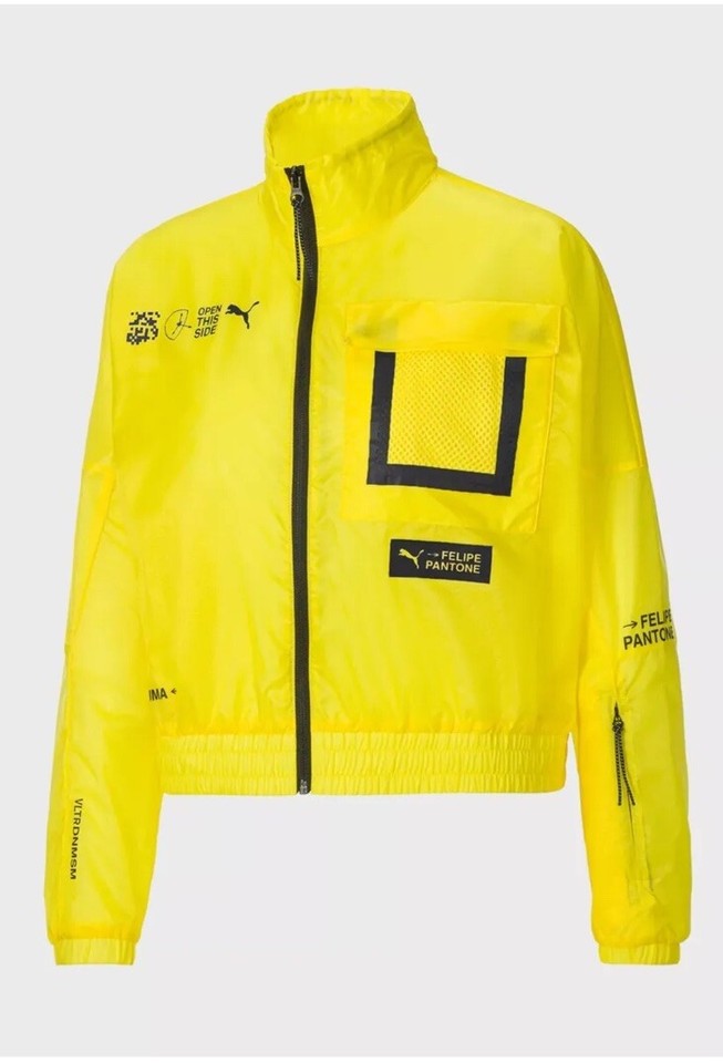 Puma x Felipe Pantone Women’s Yellow - Activewear Jacket - Size S | eBay