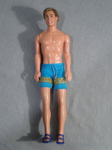 Mattel 1996 Splash And Color Ken Rooted Hair w/ Original Swimsuit ...