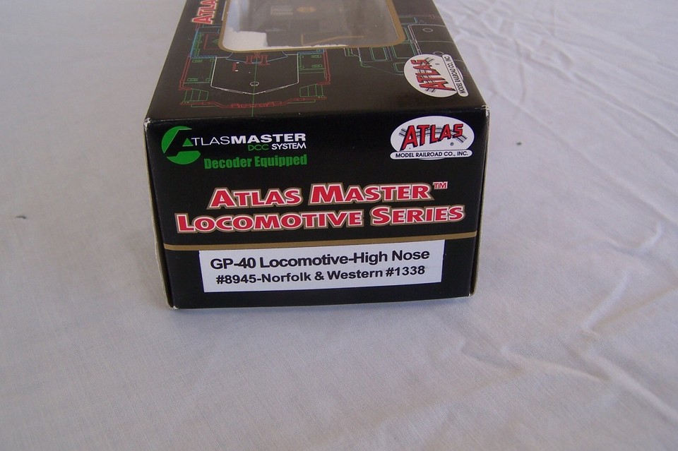 Atlas Master Decoder Locomotive GP-40 High Nose #8945-Norfolk & Western NO CAB# | eBay