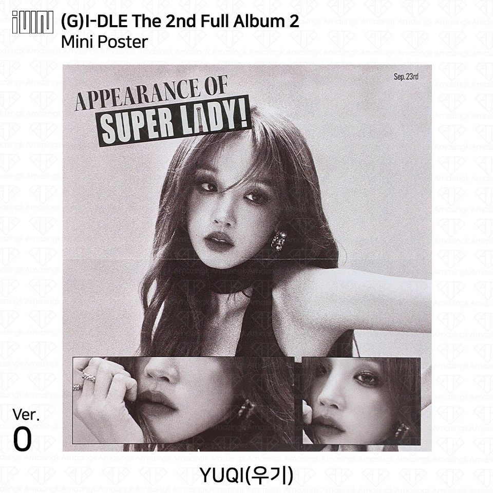(G)I-DLE G-IDLE The 2nd Full Album 2 Two Photocard Mini Poster Message ...