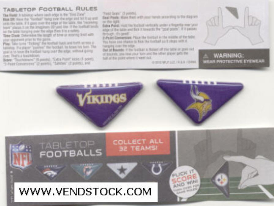 NEW NFL OFFICALLY LICENSED TABLETOP MINI FOOTBALL AND GAME RULES - YOU ...