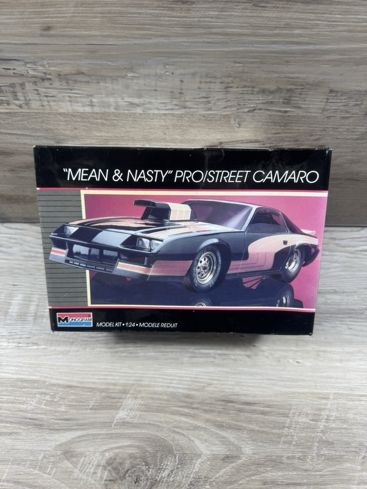 VTG Monogram 1986 MEAN & NASTY PRO/STREET CAMARO 1:24 Model Scale Kit ...