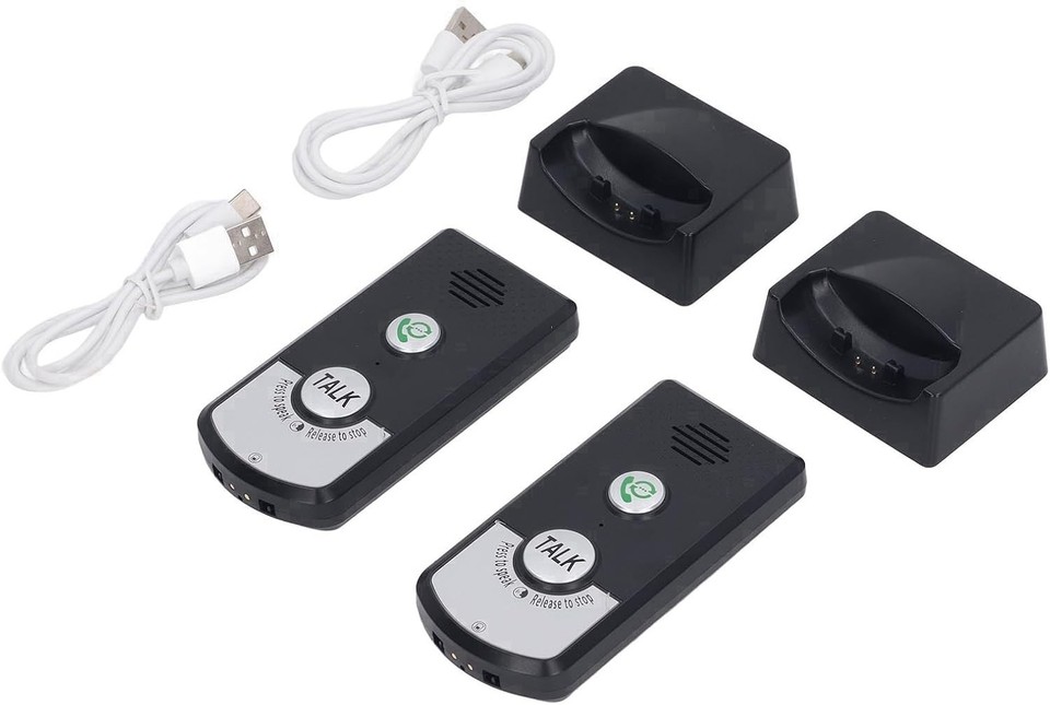 Wireless Intercom System Home Long Range Voice Intercom 2 Pcs Power ...