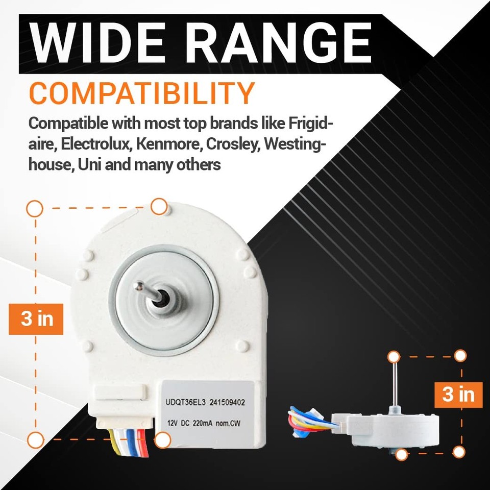 Upgraded 241509402 Refrigerator Evaporator Fan Motor - Compatible with ...