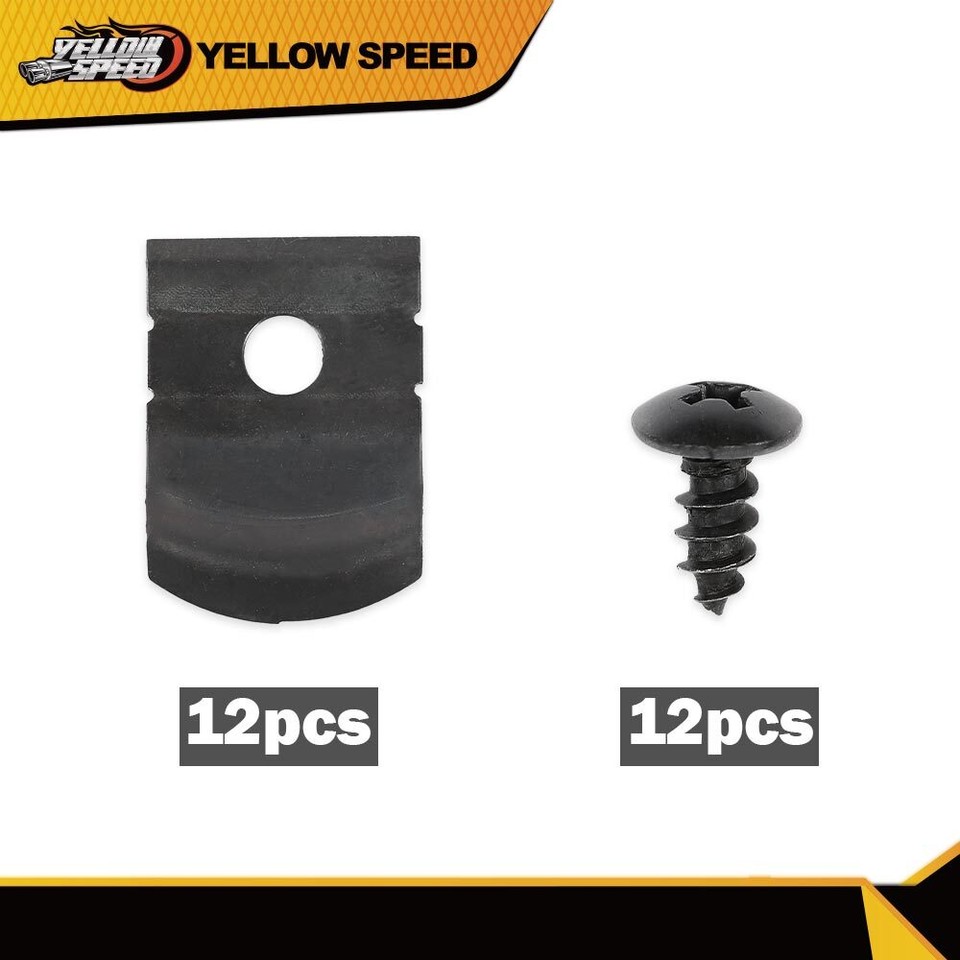 Fit For 1962-1972 GM Nova Impala 1" Tall Rocker Molding Clips & Screw ...