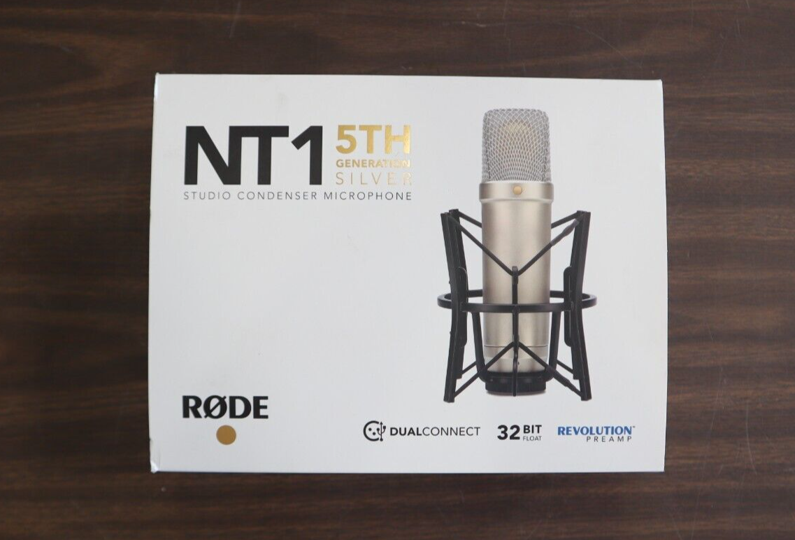 Rode NT1 5th Generation Condenser Microphone - Silver (NT1GEN5) for ...