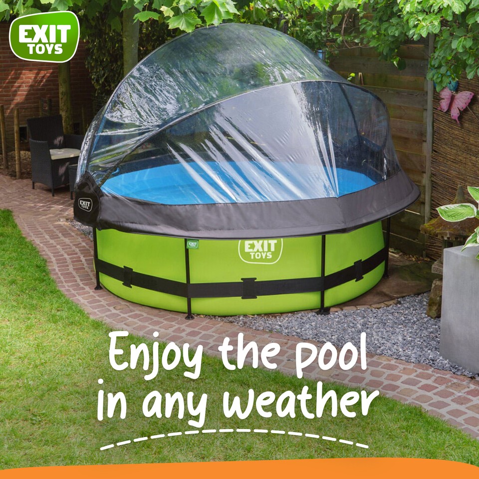 EXIT Toys 104" Multifunctional Pool Cover Dome for Outdoor Swimming ...