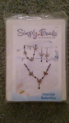 New Jewelry Bead Kit Graceful Butterflies Necklace, Bracelet, and ...