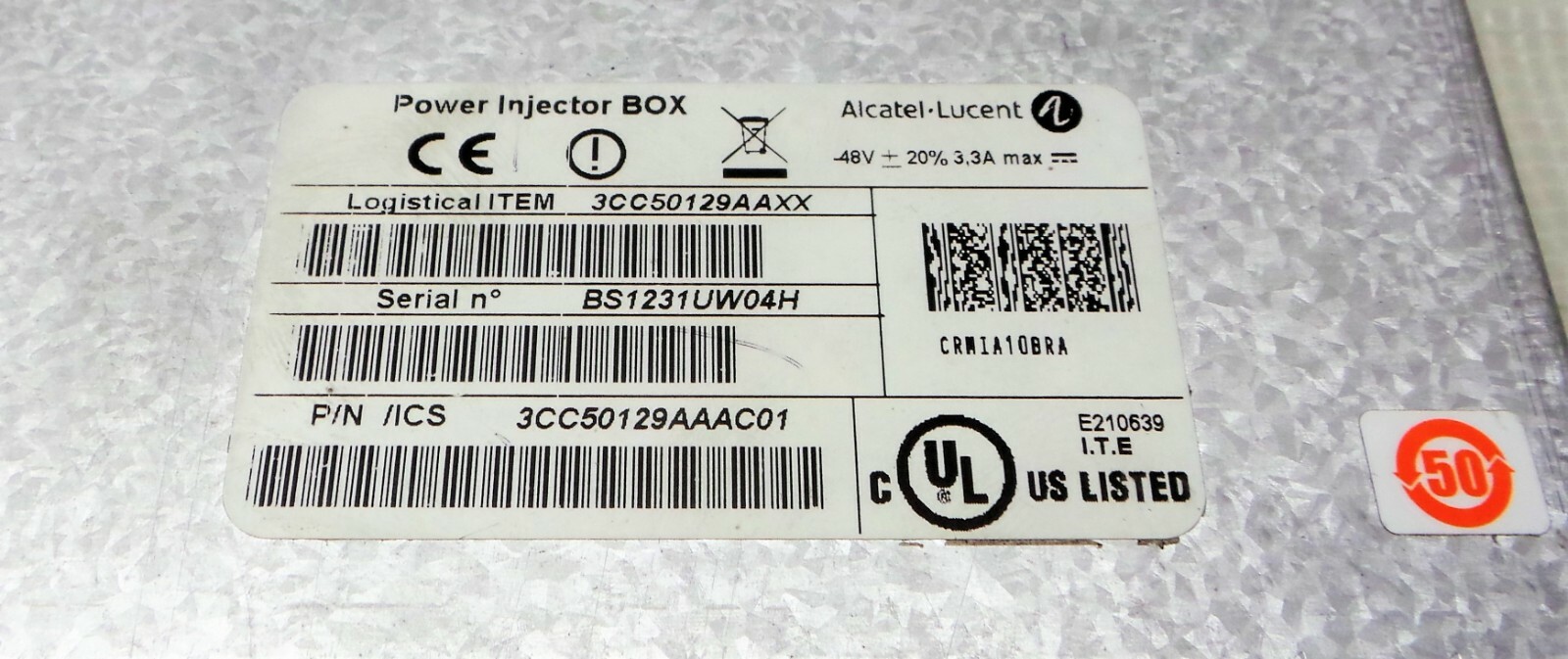 ALCATEL-LUCENT MPR 9500 MPR POWER UNIT 3CC50129AAXX. | eBay
