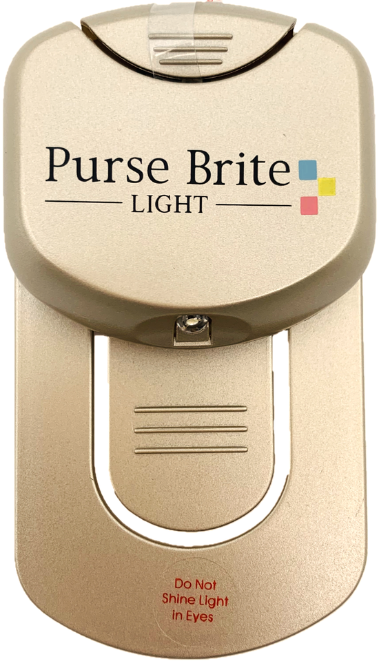 Set of 2 Purse Brite Light LED Battery Powered As Seen Lamp Click Touch ...