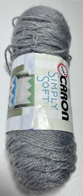 CARON SIMPLY SOFT YARN 1 partial Pk. GREY HEATHER. I Combine Shipping ...