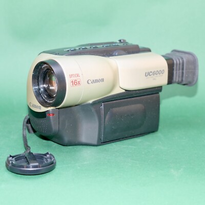 CANON UC6000 Video 8 Camcorder, W/ Direct Power Supply, Full Working ...