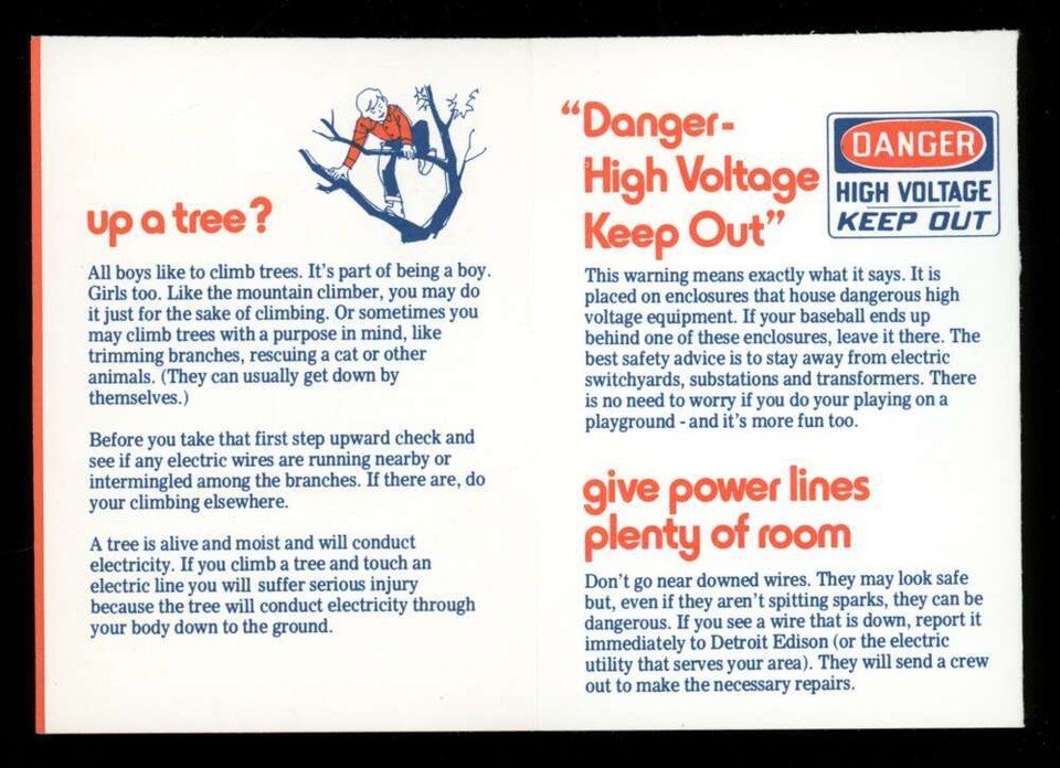 Al Kaline Autograph Auto Vintage Detroit Edison Safety Tips Pamphlet ...