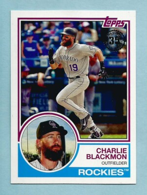 2018 Topps Baseball Charlie Blackmon Rockies 83-27 1983 35th ...