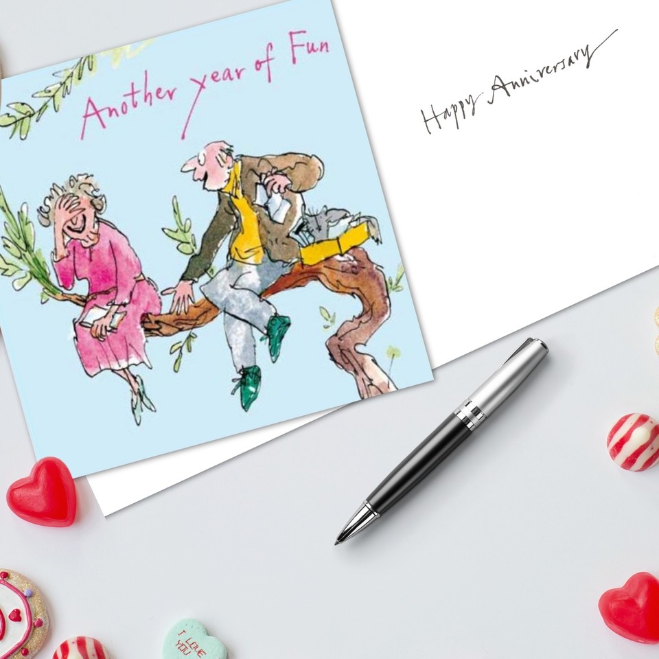 Quentin Blake Happy Anniversary Greeting Card Popular Range Greetings ...