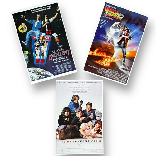 The Breakfast Club Back To The Future Bill & Ted Promo movie posters 11 ...