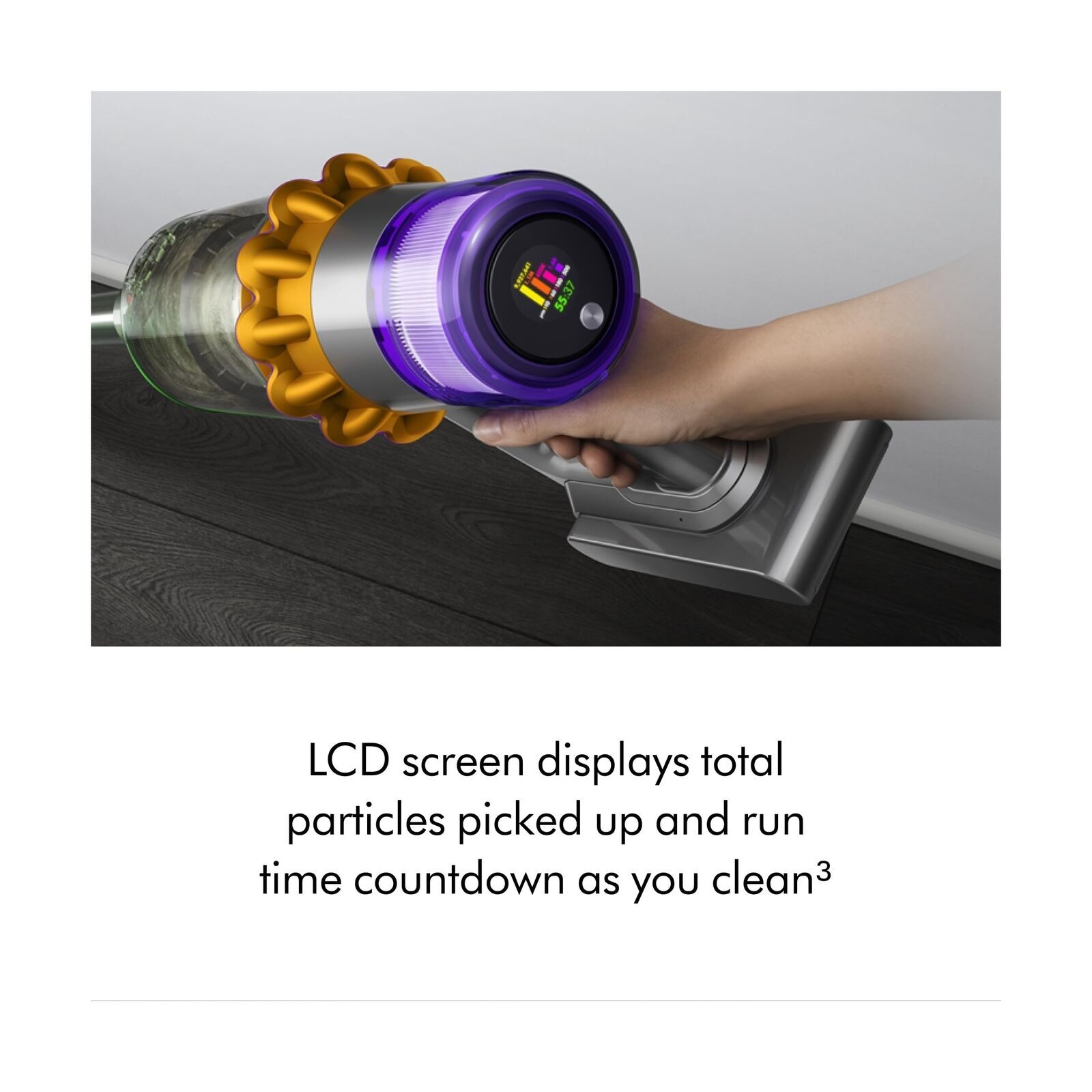 Dyson SV47 V15 Detect Plus Cordless Stick Vacuum Cleaner Yellow/Nickel ...