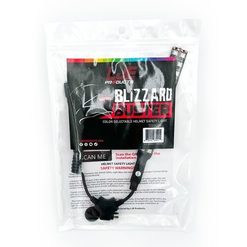 BLIZZARD BUSTER - Color Selectable Snowmobile Helmet Safety Light RGB ...