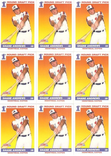 26 CARD SHANE ANDREWS BASEBALL CARD LOT 643 | eBay